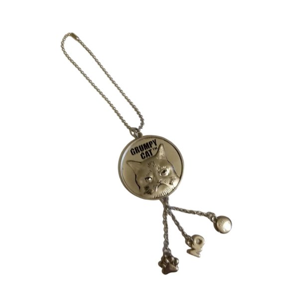 Accessories | Grumpy Cat Go Away Charm Key Chain Ornament Coin ...